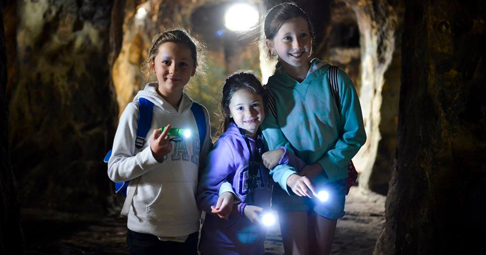 Don't forget your torch to explore the Grotto Caves at Hawkstone Park ...